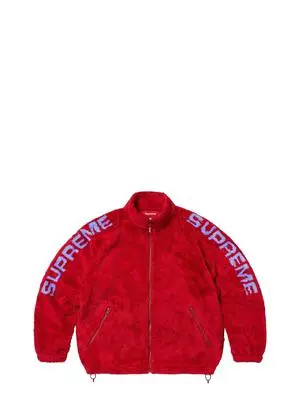 Supreme Shoulder Logo Fleece Jacket - Red