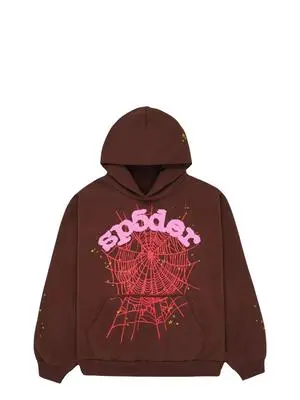 SP5DER Web Hoodie - Brown