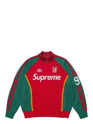 Supreme X Umbro Zip Up Sweater - Red