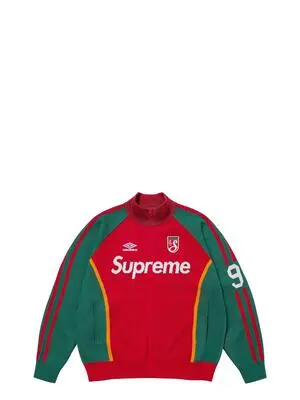 Supreme X Umbro Zip Up Sweater - Red