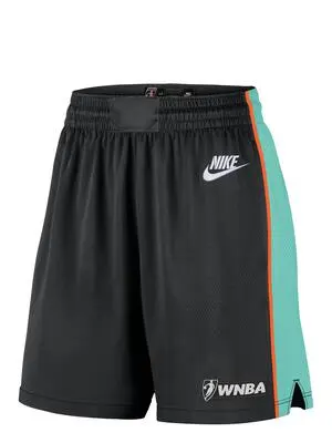Nike New York Liberty Court Origins Dri-fit Victory Knee-length Shorts - Black/mint