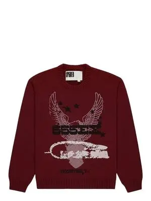 SP5DER 555ex Knit Sweater - Cardinal