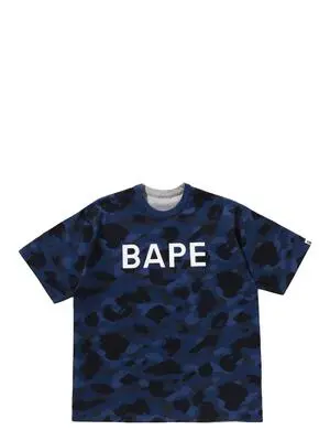 A BATHING APE A Bathing Ape Color Camo Reversible T-shirt 'navy' Navy