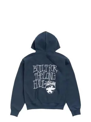 StÜssy Long Haul Zip Hoodie - Navy