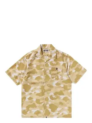 A BATHING APE Color Camo Ape Head One Point Shirt - Yellow