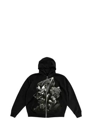 TRAVIS SCOTT Cactus Jack X Spongebob Legal Tender Zip Hoodie - Black