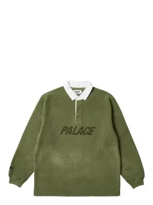 PALACE Fw23 Polartec Rugby Polo Shirt - Green