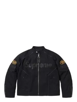Supreme X Vanson Leathers X Cordura Cotton Jacket - Black