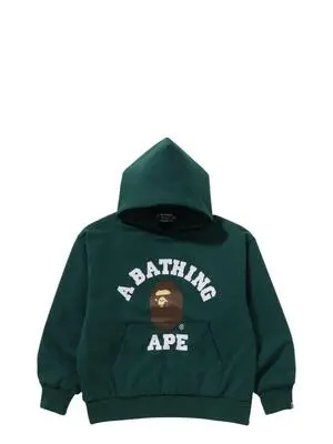 A BATHING APE College Puffy Relaxed Fit Pullover Hoodie - Green