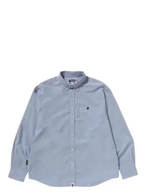 A BATHING APE A Bathing Ape One Point Oxford Ls Shirt 'blue' Blue