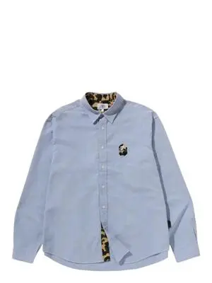 A BATHING APE 1st Camo One Point Relaxed Fit Shirt - Sax