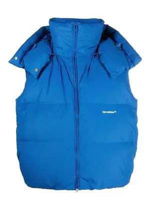 Off-White Bounce Down-feather Hooded Jacket - Blue