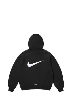 Supreme X Nike Zip Up Hooded Sweatshirt - Black