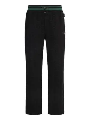 Philipp Plein Tracksuit Pants Jacquard Monogram - Black
