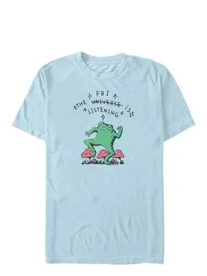 LOST GODS The Universe Is Listening Frog Graphic T-shirt - Light Blue