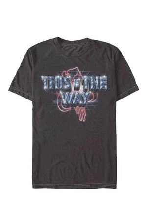 STAR WARS: THE MANDALORIAN This Is The Way Crest Short Sleeve Graphic T-shirt - Charcoal