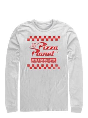 TOY STORY Pizza Planet Uniform Long Sleeve Shirt - White