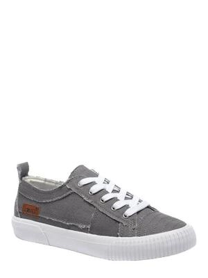 TECS Canvas Lace-up Casual Sneakers - Grey
