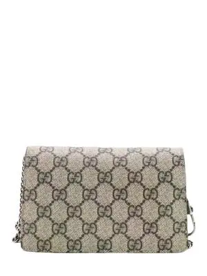 Gucci Dionysus Gg Coated Canvas Super Mini Crossbody Bag - Brown