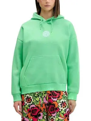 Rip Curl Logo Patch Drawstring Hoodie - Green