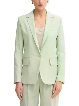 MORGAN Vmedi.f Single-breasted Notched-lapel Blazer - Green