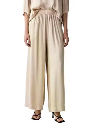 VICOLO VICOLO Elasticated Palazzo Pants Neutrals