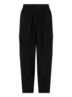Kenzo Virgin Wool Straight-leg Trousers - Black