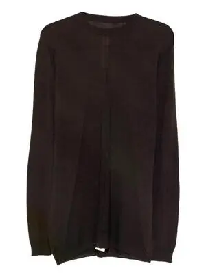 Rick Owens Crew Neck Long Sleeve Sweater - Brown