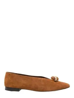 JIMMY CHOO Margot Ballet Flats - Brown