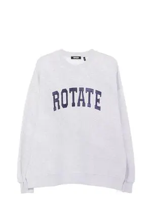 ROTATE BY BIRGER CHRISTENSEN Logo Appliqué Sweatshirt - Grey