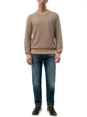 BOSS Maine Regular-fit Dark Stretch Cotton Jeans - Blue