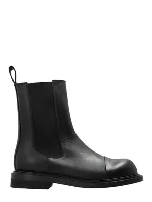 Moschino Leather Chelsea Boots - Black