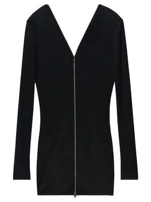 Alexander Wang Continuous Zipper Mini Dress - Black