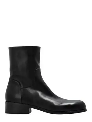 Marsèll Leather Ankle Boots - Black