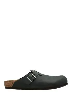 BIRKENSTOCK Boston Leather Mules - Green