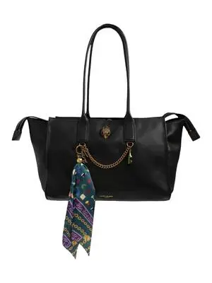 Kurt Geiger Sloane Leather Tote Bag With Eagle Head Motif - Black