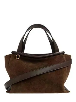 WANDLER Ida Suede Tote Bag - Brown