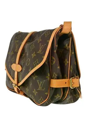 LOUIS VUITTON Louis Vuitton 1995 30 Saumur Shoulder Bag Brown