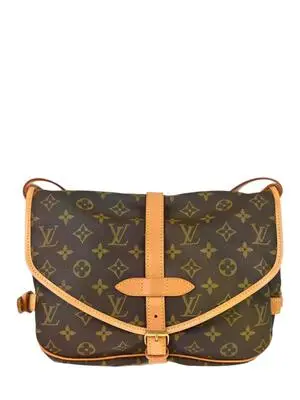LOUIS VUITTON 1995 30 Saumur Shoulder Bag - Brown