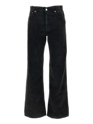HAIKURE Corduroy Textured Trousers - Black