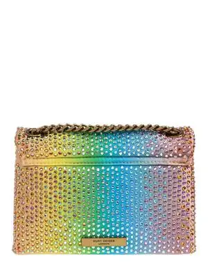 Kurt Geiger Mini Kensington Crystal-embellished Shoulder Bag - Blue