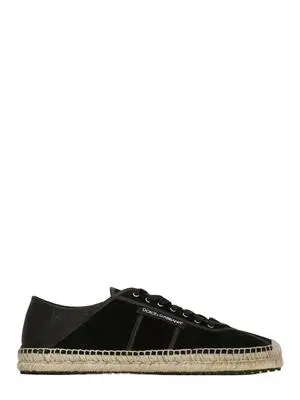 Dolce & Gabbana Split Leather Espadrilles - Black