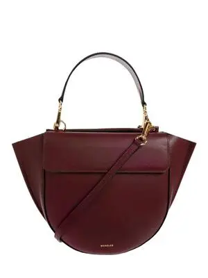 WANDLER Hortensia Small Leather Tote Bag - Red