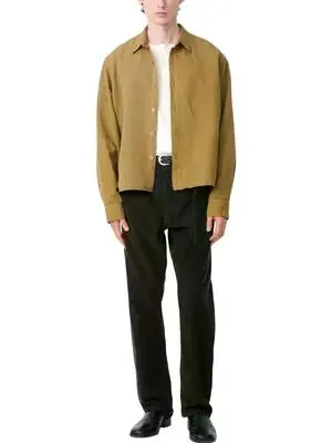 Studio Nicholson Hithe Garment-dyed Shirt - Brown