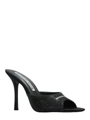 Alexander Wang Cher Crystal Embellished Sandals - Black