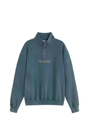 LES HÉRITIERS Quarter-zip Sweatshirt - Blue