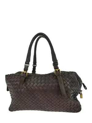 Bottega Veneta Intrecciato Travel Bag - Brown