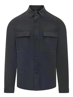 HOSIO Flap-pocket Shirt Jacket