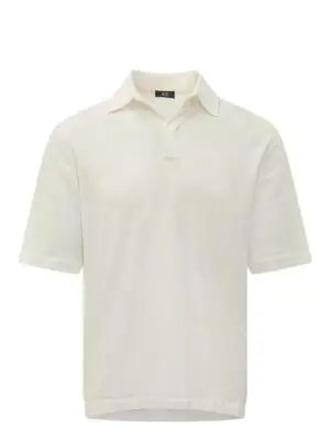 HOSIO Terry-cloth Polo Shirt - Neutrals