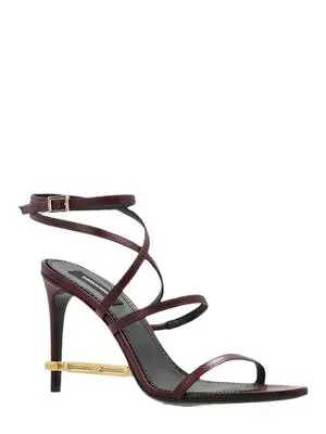 Dsquared2 Embellished Leather Sandals - Red
